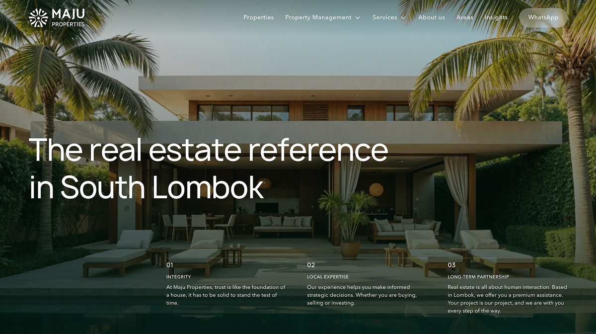 About Maju Properties | Trusted Real Estate Agency in Lombok | Maju Properties